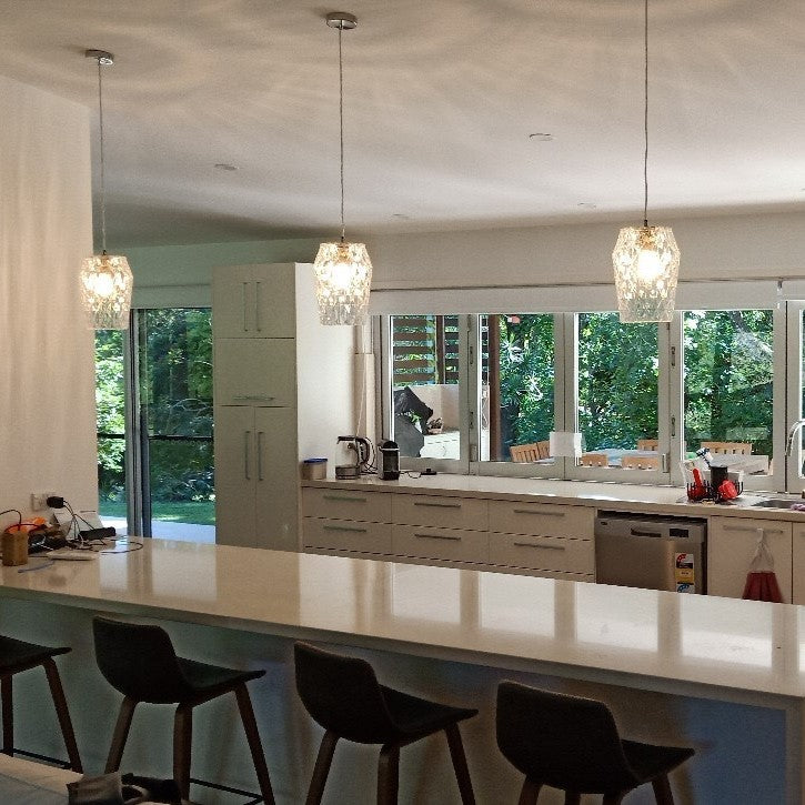 Krustallos '273' Pendant Lamp, Clear Crystal Glass - SMITH&SMITH